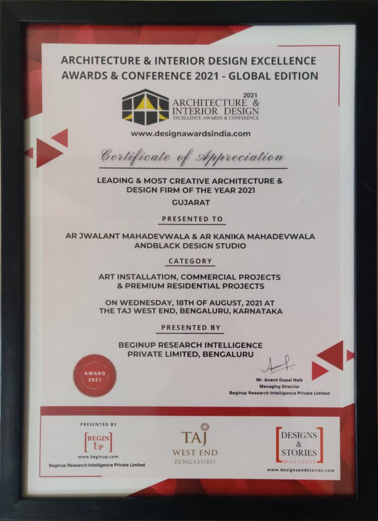 Architecture & Interior Design Excellence Awards - andblack Furniture